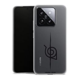 DeinDesign Xiaomi 14 Handy Silikon H&uuml;lle Case transparent Handyh&uuml;lle Konoha Sasuke Naruto Shippuden Silikon Case