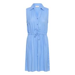 Midikleid Kaffe "Kleid KAcheer", Damen, Gr. 40, N-Gr, blau (vista blau), Obermaterial: 100% Viskose LENZING ECOVERO CV LenzEcov., Kleider Midikleid