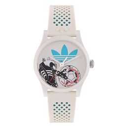 Quarzuhr adidas originals "Game Three", wei&szlig;, Armbanduhren, Herren, Quarzuhr, Armbanduhr, Damenuhr, Herrenuhr, Silikonarmband, analog