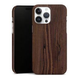 DeinDesign iPhone 14 Pro Max Handy Premium Case Smartphone Handyh&uuml;lle Schutzh&uuml;lle matt Wooden Look Wood Nut Tree Premium Case