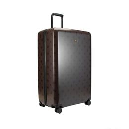 JOOP! Hartschalen-Trolley JOOP "decoro volare trolleycase vz 4w", Gr. B/H/T: 48,5cm x 77,2cm x 30,6cm 95 l, braun, Polycarbonat, Basic, Koffer, Hartschalen-Koffer mit 4 Rollen