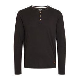 !Solid Rundhalsshirt SOLID "Rundhalsshirt SDVolko", Herren, Gr. L, schwarz, Obermaterial: 60% Baumwolle CO. 40% Polyester PES., Shirts Rundhalsshirt