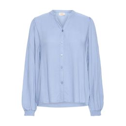 Langarmhemd Fransa "Langarm - Hemd FRMOSANA", Damen, Gr. M, N-Gr, blau (infinity), Obermaterial: 100% Viskose CV., Hemden