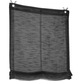 Raffrollo Kutti "Celtic" Gr. 1, grau (anthrazit), B:45cm H:140cm, Obermaterial: 100% Polyester, Raffrollos, halbtransparent, Polyester, Hakenaufh&auml;ngung