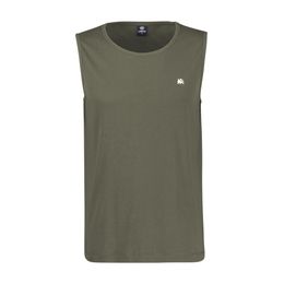 Muskelshirt Lerros "Sportliches Tanktop aus Baumwolle mit Rundhalskragen", Herren, Gr. L, nordic olive, 100% Baumwolle, Rundhals, Shirts