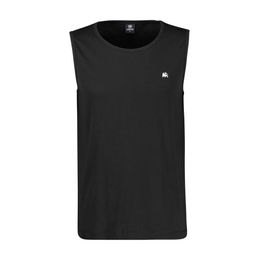 Muskelshirt Lerros "Sportliches Tanktop aus Baumwolle mit Rundhalskragen", Herren, Gr. L, schwarz, 100% Baumwolle, Rundhals, Shirts