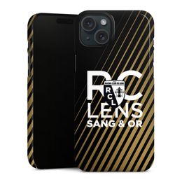 DeinDesign iPhone 15 Plus Handy Premium Case Smartphone Handyh&uuml;lle Schutzh&uuml;lle gl&auml;nzend Racing Club De Lens Rcl Rc Lens Premium Case