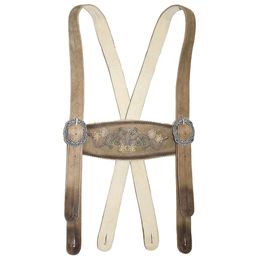 Hosentr&auml;ger JCC "31023205", Herren, Gr. 46, beige (sand), Obermaterial: 100% Ziegenvelours; Schnalle aus Metall, Hosentr&auml;ger