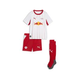 Trainingsanzug Puma "RB Leipzig 26/27 Heimtrikot Mini-Kit Kinder", Jungen, Gr. 110, wei&szlig; for all time rot, 100% Polyester, Sportanz&uuml;ge Trainingsanzug