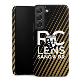 DeinDesign Galaxy S22 Handy Premium Case Smartphone Handyh&uuml;lle Schutzh&uuml;lle gl&auml;nzend Racing Club De Lens Rcl Rc Lens Premium Case