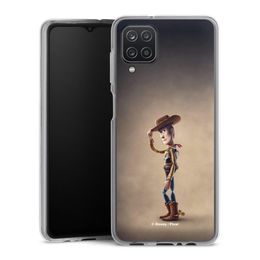 DeinDesign Galaxy A12 Handy Silikon H&uuml;lle Case transparent Handyh&uuml;lle Disney Pixar Toy Story Woody Silikon Case