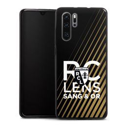 DeinDesign Huawei P30 Pro Handy Silikon H&uuml;lle Case schwarz Handyh&uuml;lle Racing Club De Lens Rcl Rc Lens