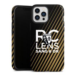 DeinDesign iPhone 13 Pro Max Handy Panzer Handyh&uuml;lle robuste Outdoor H&uuml;lle Schutzh&uuml;lle gl&auml;nzend Racing Club De Lens Rcl Rc Lens Tough Case