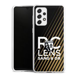 DeinDesign Galaxy A33 5G Handy Silikon H&uuml;lle Case wei&szlig; Handyh&uuml;lle Rc Lens Racing Club De Lens Rcl Silikon Case
