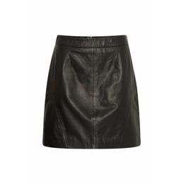 Lederrock B.Young "Lederrock BYDARAN", Damen, Gr. 36, schwarz, Obermaterial: 100% Schafsleder sheepskin., R&ouml;cke