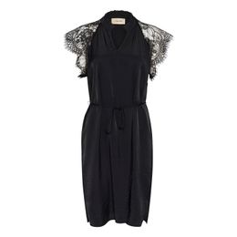 Midikleid Cream "Kleid CRNola", Damen, Gr. 34, N-Gr, schwarz (pitch schwarz), Obermaterial: 50% Viskose CV. 40% Nylon NY. 10% Lyocell CLY., Kleider Midikleid