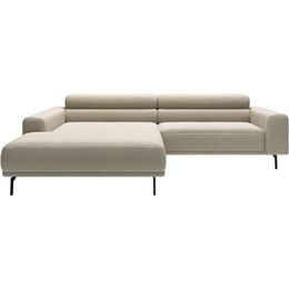 Sch&ouml;ner Wohnen Kollektion Ecksofa "Tossa, Modernes Design trifft smarte Funktione, Breite 258 cm", beige (nature), B:258cm H:71cm T:217cm, 88% Polyester, 12% Polyacryl, SCH&Ouml;NER WOHNEN-KOLLEKTION, Sofas, Ecksofa, Motorischer Sitzvorzug, Kopfteil-Funktion & Saugroboter-H&ouml;he