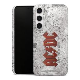 DeinDesign Galaxy S24+ Handy Premium Case Smartphone Handyh&uuml;lle Schutzh&uuml;lle gl&auml;nzend Logo Acdc Merchandise Premium Case