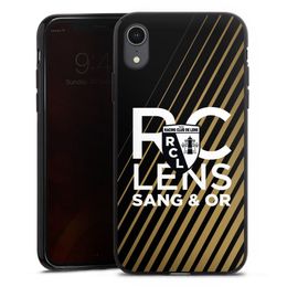 DeinDesign iPhone Xr Handy Silikon H&uuml;lle Case schwarz Handyh&uuml;lle Racing Club De Lens Rcl Rc Lens