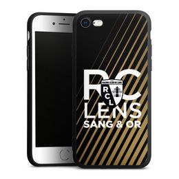 DeinDesign iPhone SE (2020) Handy Premium Silikon H&uuml;lle Handyh&uuml;lle schwarz Case Rc Lens Racing Club De Lens Rcl Silikon Premium Case