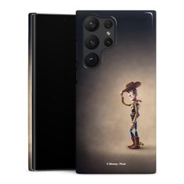 DeinDesign Galaxy S23 Ultra Handy Premium Case Smartphone Handyh&uuml;lle Schutzh&uuml;lle gl&auml;nzend Disney Pixar Toy Story Woody Premium Case