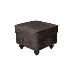 Polsterhocker Home Affaire "MENDITTE", braun, B:55cm H:46cm T:55cm, 100% Polyester, Hocker, Polsterhocker