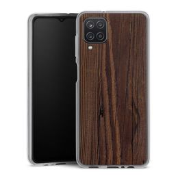DeinDesign Galaxy A12 Handy Silikon H&uuml;lle Case transparent Handyh&uuml;lle Nut Tree Wood Wooden Look Silikon Case