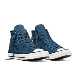 Sneaker Converse "CHUCK TAYLOR ALL STAR NYLON", Herren, Gr. 42, navy, schwarz, wei&szlig;, Synthetik, Schuhe Sneaker, f&uuml;r Alltag, mit Gummilaufsohle, sportlicher Stil, mit Schn&uuml;rung