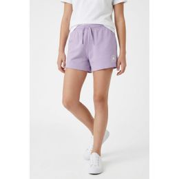 Shorts Converse "GRAPHIC SHORT", Jungen, Gr. 140/146 (L), N-Gr, lavender latte, Obermaterial: 60% Baumwolle, 40% Polyester, Hosen Shorts, bequeme Passform, f&uuml;r Freizeitaktivit&auml;ten, mit elastischem Bund