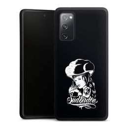 DeinDesign Galaxy S20 FE Handy Premium Silikon H&uuml;lle Handyh&uuml;lle schwarz Case Official Licensed Product Sc Freiburg Woman Silikon Premium Case