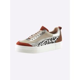 Heine Witt Damen Sneaker, dunkelrot-bunt, Gr&ouml;&szlig;e 35