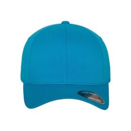 Flex Cap Flexfit "Flexfit Unisex Flexfit Combed", Gr. S/M, blau (hawaiianocean), 63% Polyester, 34% Baumwolle, 3% Elasthan, unifarben, Caps
