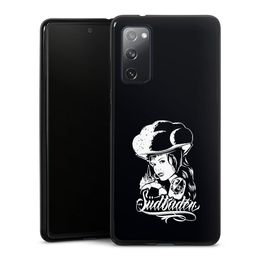 DeinDesign Galaxy S20 FE Handy Silikon H&uuml;lle Case schwarz Handyh&uuml;lle Official Licensed Product Sc Freiburg Woman