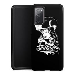 DeinDesign Galaxy S20 FE 5G Handy Panzer Handyh&uuml;lle robuste Outdoor H&uuml;lle Schutzh&uuml;lle gl&auml;nzend Official Licensed Product Sc Freiburg Woman Tough Case