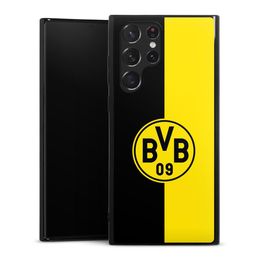 DeinDesign Galaxy S22 Ultra Handy Silikon H&uuml;lle Case schwarz Handyh&uuml;lle Borussia Dortmund Bvb Coat Of Arms