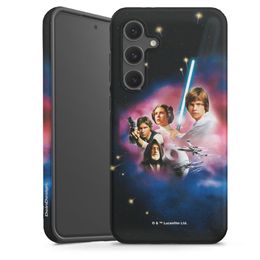 DeinDesign Galaxy S24 FE 5G Handy Panzer Handyh&uuml;lle robuste Outdoor H&uuml;lle Schutzh&uuml;lle gl&auml;nzend Star Wars Lightsaber Merchandise Tough Case