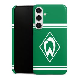 DeinDesign Galaxy S24+ Handy Premium Case Smartphone Handyh&uuml;lle Schutzh&uuml;lle gl&auml;nzend Sv Werder Bremen Official Licensed Product Logo Premium Case