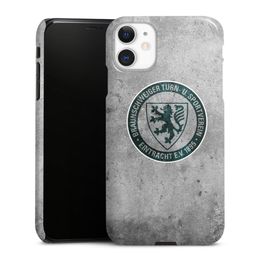 DeinDesign iPhone 11 Handy Premium Case Smartphone Handyh&uuml;lle Schutzh&uuml;lle gl&auml;nzend Eintracht Braunschweig Concrete Logo Premium Case