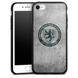 DeinDesign iPhone 8 Handy Slim Case extra d&uuml;nn Silikon Handyh&uuml;lle schwarz H&uuml;lle Logo Eintracht Braunschweig Concrete Silikon Slim Case