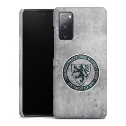 DeinDesign Galaxy S20 FE Handy Premium Case Smartphone Handyh&uuml;lle Schutzh&uuml;lle matt Eintracht Braunschweig Concrete Logo Premium Case