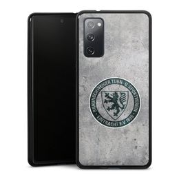 DeinDesign Galaxy S20 FE 5G Handy Silikon H&uuml;lle Case schwarz Handyh&uuml;lle Eintracht Braunschweig Concrete Logo