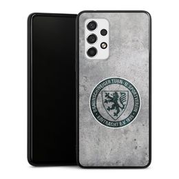 DeinDesign Galaxy A53 5G Handy Silikon H&uuml;lle Case schwarz Handyh&uuml;lle Eintracht Braunschweig Concrete Logo