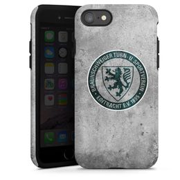 DeinDesign iPhone SE (2020) Handy Panzer Handyh&uuml;lle robuste Outdoor H&uuml;lle Schutzh&uuml;lle gl&auml;nzend Eintracht Braunschweig Concrete Logo Tough Case