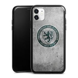 DeinDesign iPhone 11 Handy Silikon H&uuml;lle Case schwarz Handyh&uuml;lle Logo Eintracht Braunschweig Concrete
