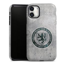 DeinDesign iPhone 11 Handy Panzer Handyh&uuml;lle robuste Outdoor H&uuml;lle Schutzh&uuml;lle gl&auml;nzend Eintracht Braunschweig Concrete Logo Tough Case