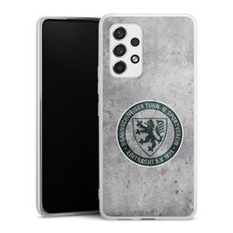 DeinDesign Galaxy A53 5G Handy Silikon H&uuml;lle Case transparent Handyh&uuml;lle Eintracht Braunschweig Concrete Logo Silikon Case