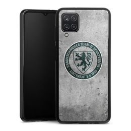 DeinDesign Galaxy A12 Handy Silikon H&uuml;lle Case schwarz Handyh&uuml;lle Eintracht Braunschweig Concrete Logo