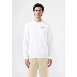 Sweatshirt Champion "ICONS CONTRAST Fleece Crewneck Sweatshirt", Herren, Gr. L (52/54), wht, ns, Obermaterial: 70% Baumwolle, 30% Polyester, Sweatshirts Sweatshirt