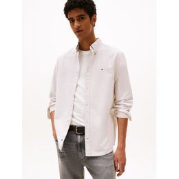 Langarmhemd Tommy Jeans "TJM REGULAR OXFORD", Herren, Gr. L, N-Gr, silt, Web, Obermaterial: 100% Baumwolle, unifarben, regular fit normal, Rundhals, eingesetzt 1-Knopf-Manschette mit Schlitz, Hemden, mit Rundhalsausschnitt, Button-down-Kragen