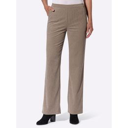 WITT Damen Cordhose in Schlupfform, taupe, Gr&ouml;&szlig;e 20
